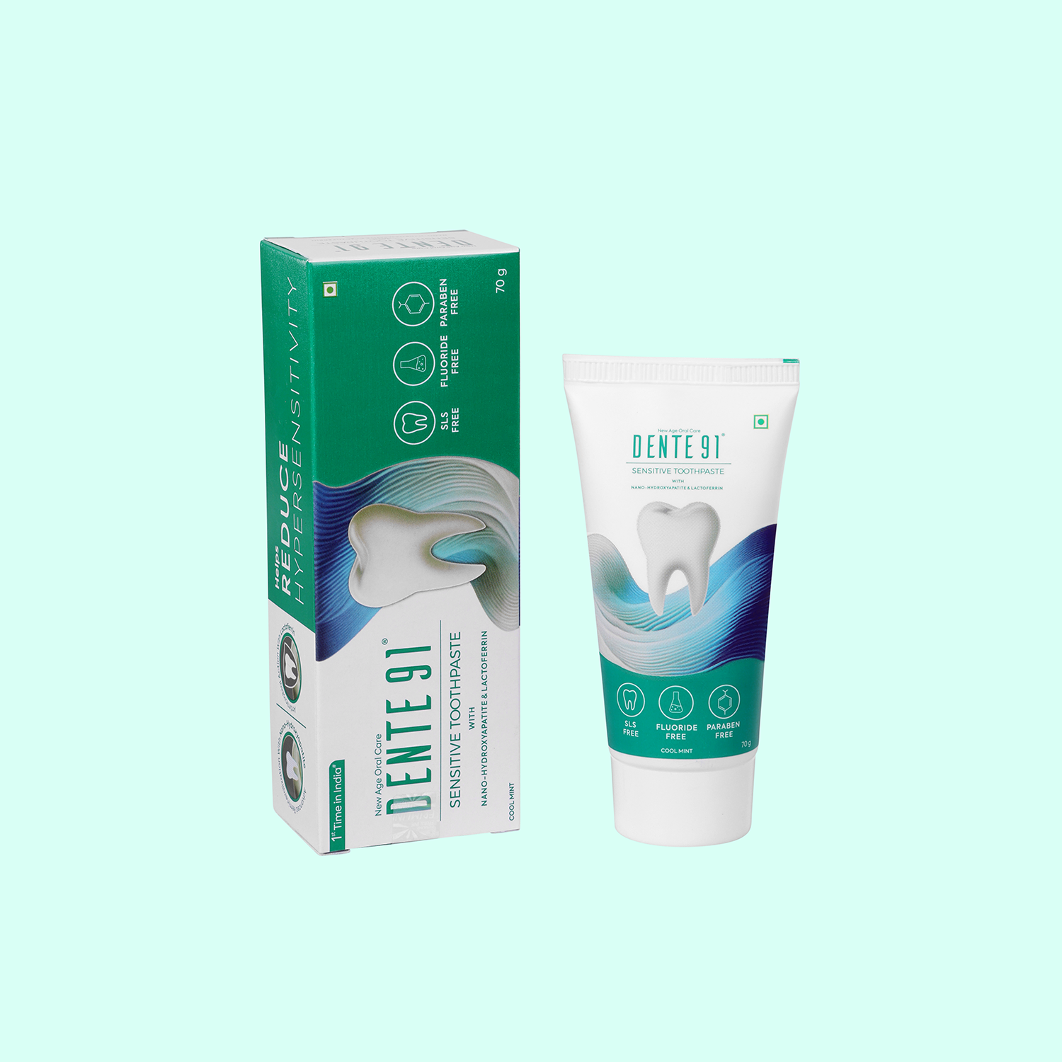 Dente91 Sensitive Toothpaste - For Hypersensitivity & Teeth Strengthening
