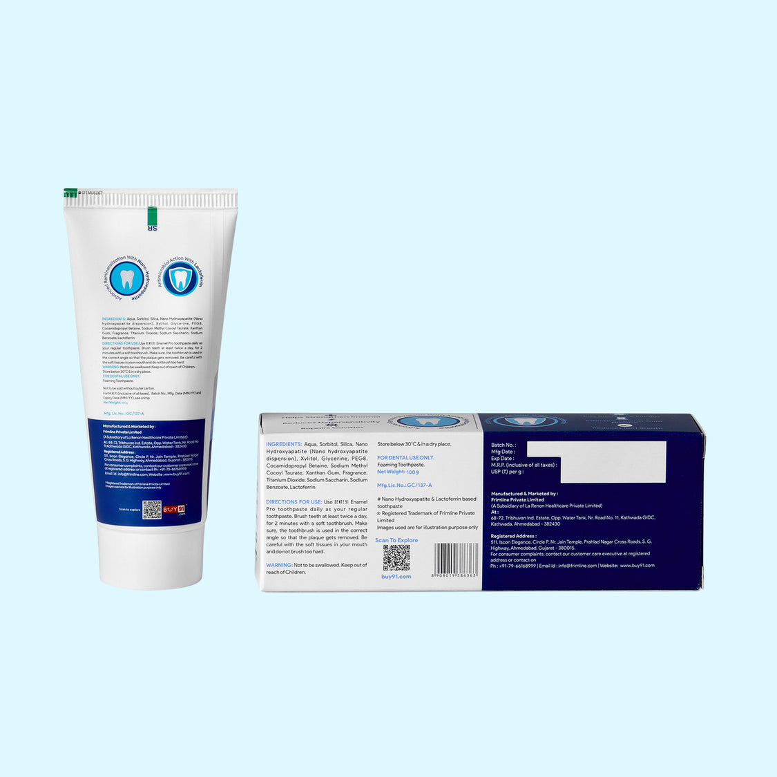 Buy Enamel Pro Toothpaste to Repair Enamel & Reduce Teeth Sensitivity