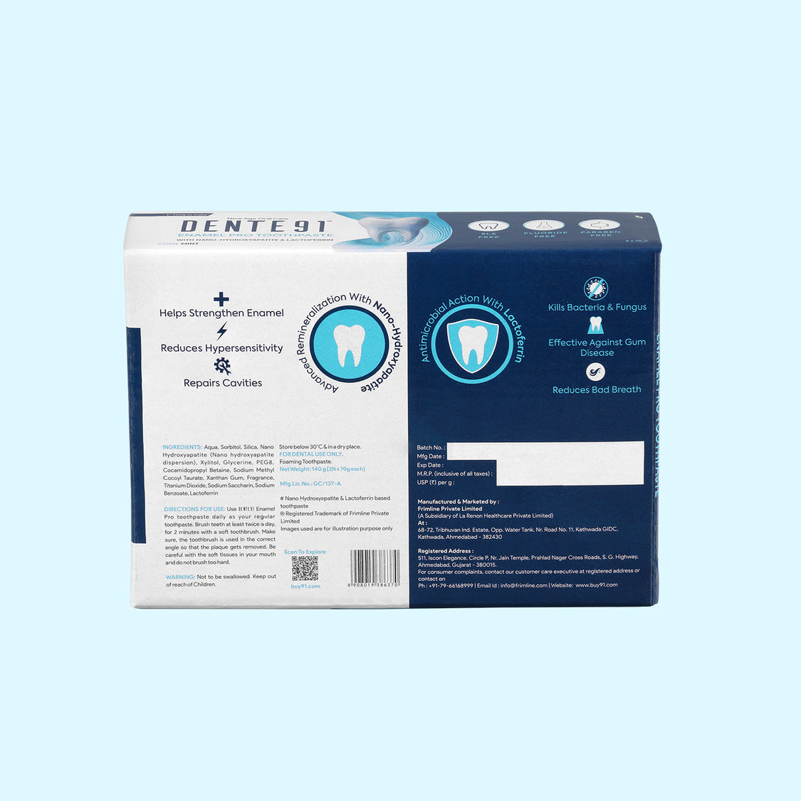 Buy Enamel Pro Toothpaste to Repair Enamel & Reduce Teeth Sensitivity